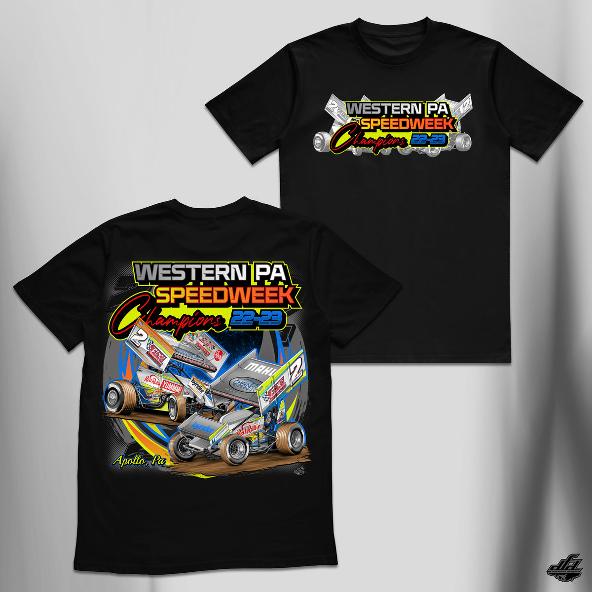 2X Western PA Speedweek Champion T-Shirts – AJ Flick Racing
